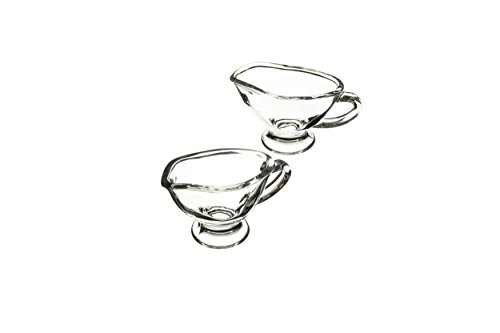 KitchenCraft Artesà Mini Gravy Boats/Sauce Jugs, 40 ml - Glass (Set of 2)