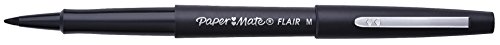 Paper Mate Flair Felt Tip Pen, Medium Point, Black