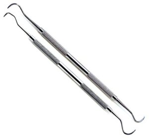 dental scaler anterior posterior new periodontics instrument 2 pcs set sickle h6/h7, jaquette u15/30