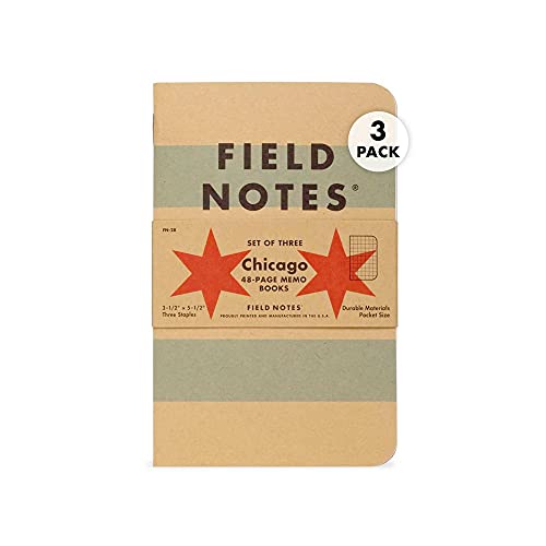 Field Notes: Chicago 3-Pack - Graph Paper - 48 Pages - 3.5" x 5.5"