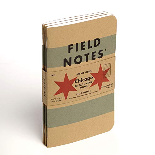 Field Notes: Chicago 3-Pack - Graph Paper - 48 Pages - 3.5" x 5.5"