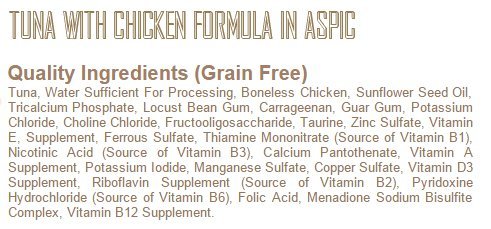 Fussie Cat Premium Grain Free Canned Cat Food 3 Flavor Variety Bundle: (4) Tuna with Chicken, (4) Tuna with Salmon and (4) Tuna with Ocean Fish, 2.82 Oz Each (12 Cans Total)