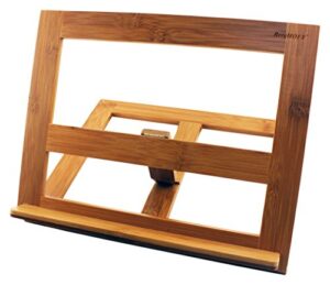 berghoff bamboo cookbook/tablet holder, natural