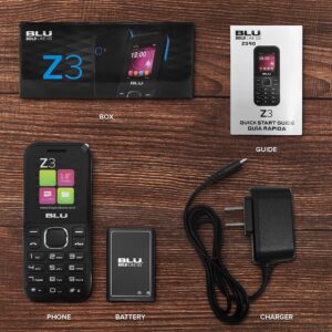 BLU Z3 - Dual Sim Phone - GSM unlocked -Black/Blue