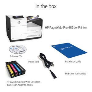 HP PageWide Pro 452dw Color Business Printer, Wireless & 2-Sided Duplex Printing (D3Q16A)