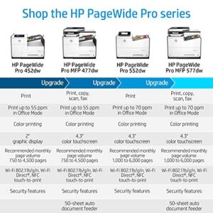 HP PageWide Pro 452dw Color Business Printer, Wireless & 2-Sided Duplex Printing (D3Q16A)