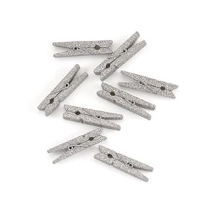 hortense b. hewitt mini clothespins, silver