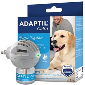 adaptil dog calming pheromone diffuser, 30 day starter kit (48 ml)