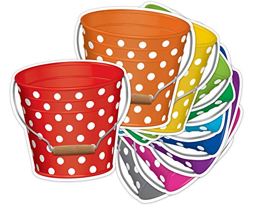 Teacher Created Resources Polka Dots Buckets Paper Accents (5631)