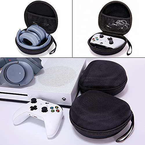 Ginsco Hard Carrying Headphone Case Compatible with MDR 7506 H900N HD 4.50 Studio3 ATH-M50x 059 Foldable Headphones