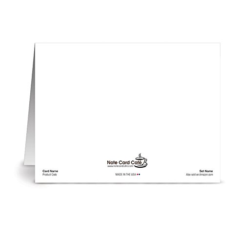 Note Card Cafe All Occasion Greeting Card Set with Gray Envelopes | 24 Pack | Blank Inside, Glossy Finish | Unique Hello Autumn Design | Bulk Set for Greeting Cards, Occasions, Birthdays