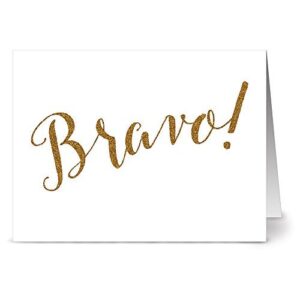 Note Card Cafe Congratulations Cards with Kraft White Envelopes | 36 Pack | Glitzy Congrats | Blank Inside, Glossy Finish | Set for Greeting Cards, Graduations, Promotions, Baby Showers