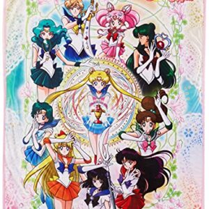 Great Eastern Entertainment Sailor Moon S Throw Blanket, Multicolor, 48" Wide x 60" Long