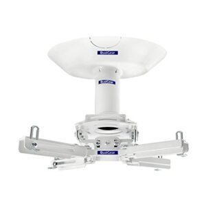 qualgear pro-av qg-kit-ca-3in-w projector mount kit accessory single joist ceiling adapter, 3" 1.5", white