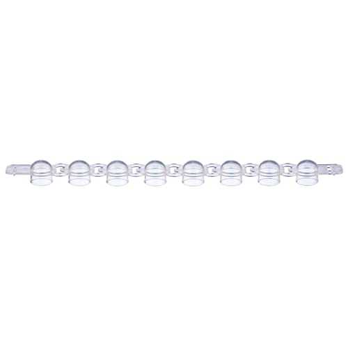 137-432C, PCR Tube Cap with Dome top, 8-Strip, Natural, 120strips/bag