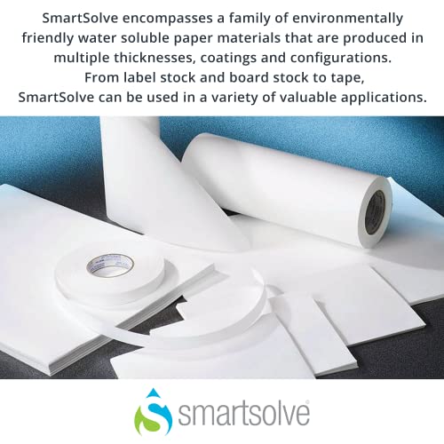 SmartSolve - IT117138 3pt Water-Soluble Paper, 8.5" x 11", White (Pack of 25)