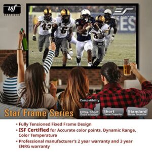 Elite Screens Star Frame Series, 100-INCH 16:9, Fixed Frame Home Movie Theater Projector/Projection Screen, 8K / 4K Ultra HD 3D Ready, SF100HW2