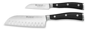 wusthof classic ikon 2 piece mini asian knife set