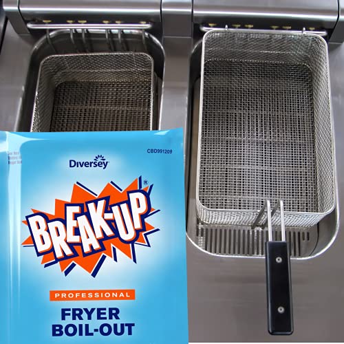 Diversey CBD991209 Break-Up Professional Fryer Boil-Out, Food Grade Degreaser & Cleans Deep Fryers, Kettles, Grates & More, Citrus Scent, Concentrate Liquid, 2-Ounce Packets (Pack of 36)