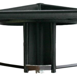 3-1/2" Square Light Pole Top Cap- Black Plastic