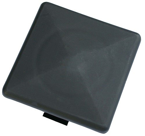 Deltech Manufacturing 3" Square Light Pole Top Cap- Black Plastic