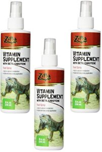 zilla vitamin supplement food spray, 8 ounce (3 pack)