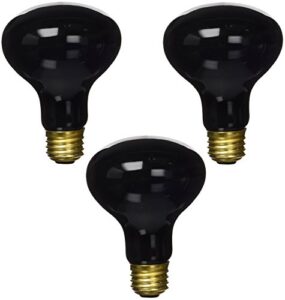 (3 pack) zilla night black heat incandescent spot bulb, 150-watt