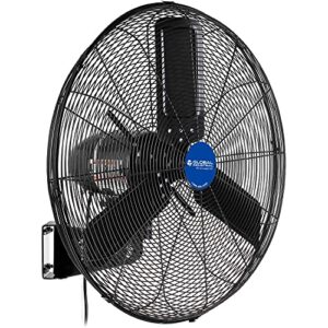 global industrial outdoor oscillating wall mounted fan, 24" diameter, 3/10hp, 7700cfm