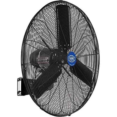 Global Industrial Outdoor Oscillating Wall Mounted Fan, 30" Diameter, 3/10HP, 8400CFM