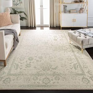 safavieh adirondack collection area rug - 8' x 10', ivory & sage, oriental distressed design, non-shedding & easy care, ideal for high traffic areas in living room, bedroom (adr109v)