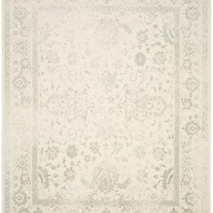 SAFAVIEH Adirondack Collection Area Rug - 8' x 10', Ivory & Sage, Oriental Distressed Design, Non-Shedding & Easy Care, Ideal for High Traffic Areas in Living Room, Bedroom (ADR109V)