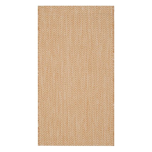 SAFAVIEH Courtyard Collection Accent Rug - 4' x 5'7", Natural & Cream, Non-Shedding & Easy Care, Indoor/Outdoor & Washable-Ideal for Patio, Backyard, Mudroom (CY8022-03012)