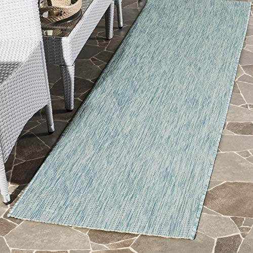 SAFAVIEH Courtyard Collection 2'3' x 8' Brown / Brown CY8522 Indoor/ Outdoor Patio Backyard Mudroom Runner Rug