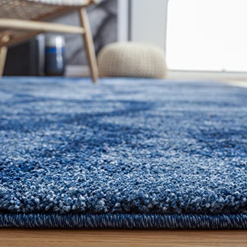 SAFAVIEH Retro Collection Area Rug - 10' x 14', Blue & Dark Blue, Modern Abstract Design, Non-Shedding & Easy Care, Ideal for High Traffic Areas in Living Room, Bedroom (RET2144-6570)