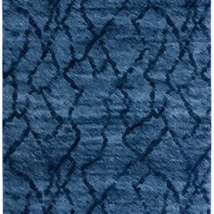 SAFAVIEH Retro Collection Area Rug - 10' x 14', Blue & Dark Blue, Modern Abstract Design, Non-Shedding & Easy Care, Ideal for High Traffic Areas in Living Room, Bedroom (RET2144-6570)