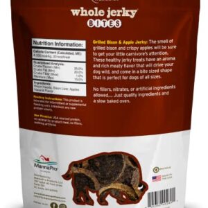 Fruitables Dog Treats – Whole Jerky Bites – Grilled Bison Dog Treats – Healthy Dog Treats – 5 Ounces