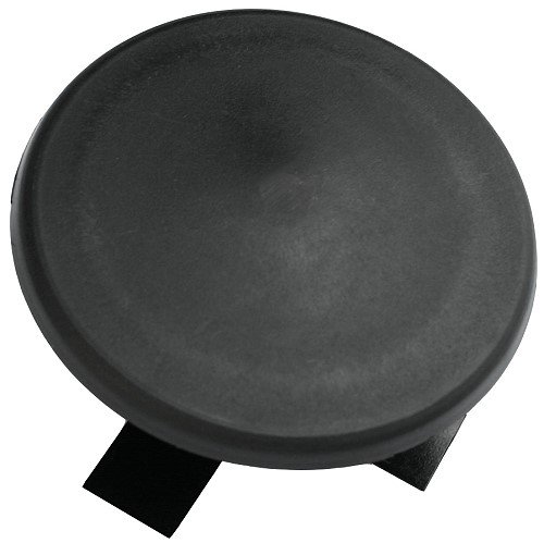 2-3/8" Round Light Pole Top Cap- Black Plastic