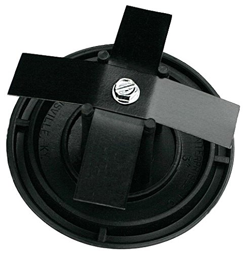 2-3/8" Round Light Pole Top Cap- Black Plastic