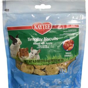 Kaytee (6 Pack) Timothy Hay Baked Apple Small Animal Treats, 4-Ounce