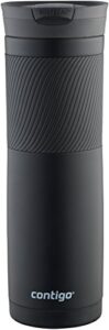 contigo steel travel mug, 24 oz, matte black