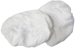 wen 7a323 terry cloth polishing bonnets (2 pack), 7"