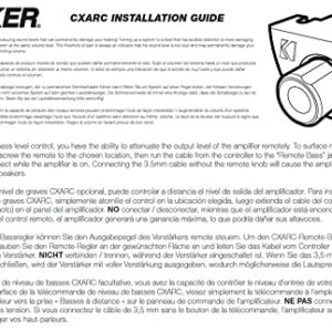 Kicker CXARC Remote Control for KICKER CX-Series Amplifiers