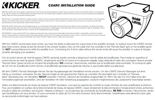 Kicker CXARC Remote Control for KICKER CX-Series Amplifiers