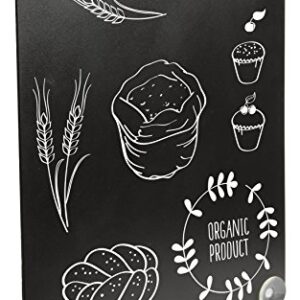 American Metalcraft PFW2736BL Suction Cup Chalkboard, Double-Sided, 16" Dia., 1-1/2" H