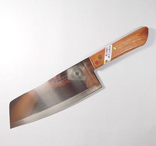 Chef's Knife Cook Knives KIWI Brand 21 Utility Thai Cutlery Steak Wood Handle Kitchen Sharp Blade 7.5" Stainless Steel