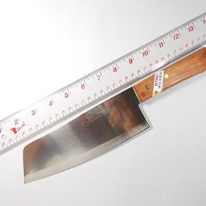 Chef's Knife Cook Knives KIWI Brand 21 Utility Thai Cutlery Steak Wood Handle Kitchen Sharp Blade 7.5" Stainless Steel