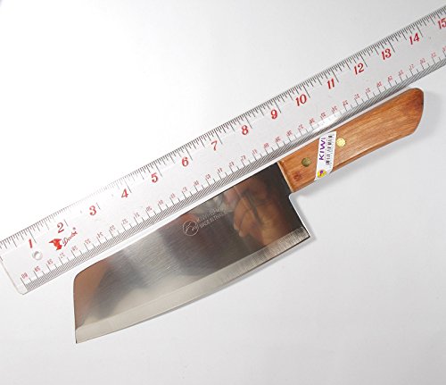 Chef's Knife Cook Knives KIWI Brand 21 Utility Thai Cutlery Steak Wood Handle Kitchen Sharp Blade 7.5" Stainless Steel