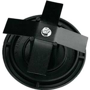 3-1/4" Round Light Pole Top Cap- Black Plastic