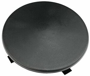 5-1/2" round light pole top cap- black plastic