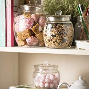 Kilner Glassware Universal Storage Jar Durable Multi-Purpose Glass Container with Airtight Push-top Lid, 28-3/4-Fluid Ounces, 1 EA, Clear